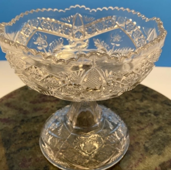Accents | Vintage Rare Beautiful Pressed Glass Candy Dish | Poshmark